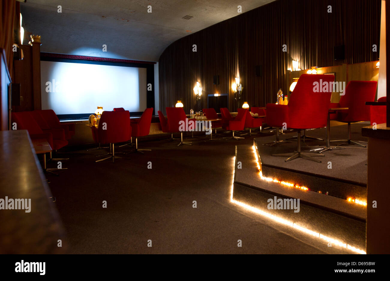 The auditorium of the 'Burg Theatre' is seen as the renovation of ...