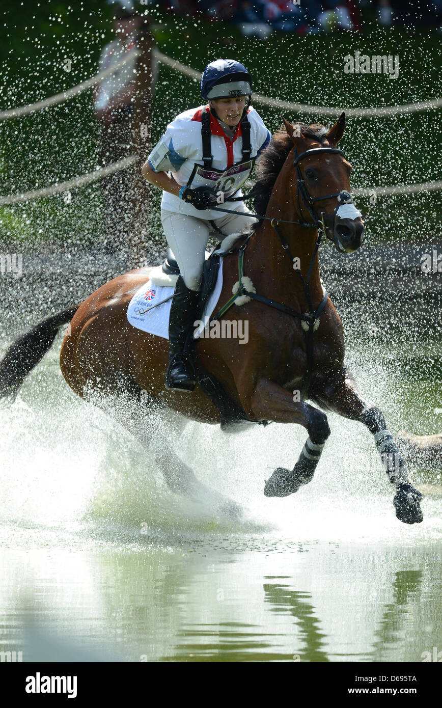 British eventing rider Zara Phillips with her horse High Kingdom during ...