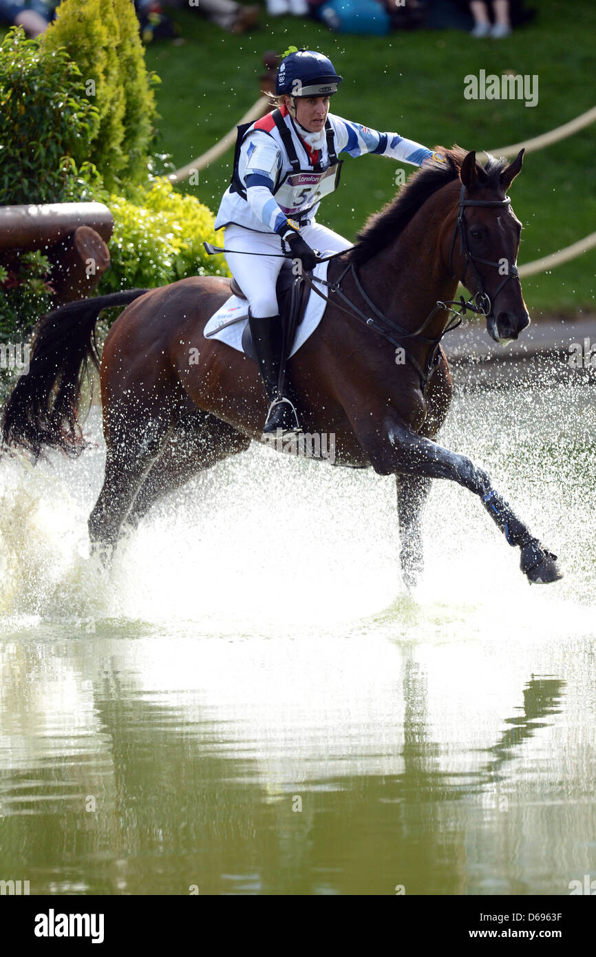 British eventing rider Kristina Cook rides her horse Miners Frolic in ...