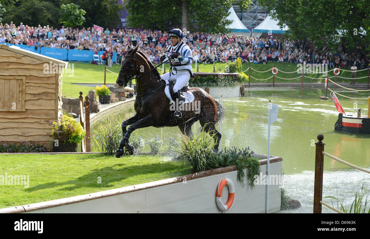 British eventing rider Kristina Cook rides her horse Miners Frolic in ...