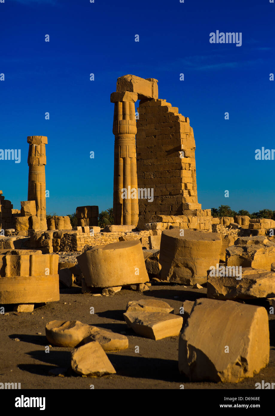 The Big Soleb Temple Built By Amenophis Iii, Soleb, Sudan Stock Photo ...