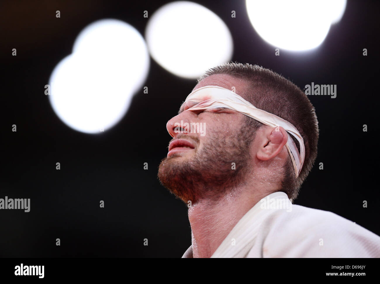 Travis Stevens of USA looks dejected after his fight against Germany's ...