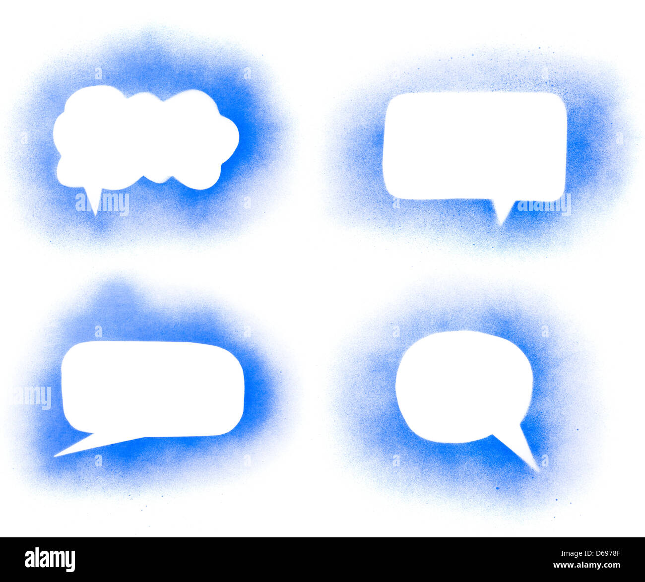 Speech bubble set Cut Out Stock Images & Pictures - Alamy