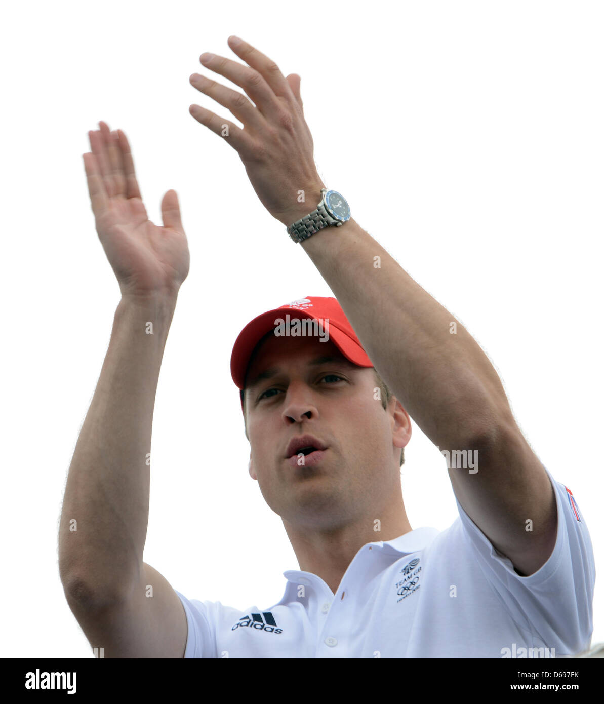 Prince William attends the rowing competitions during the London 2012 ...