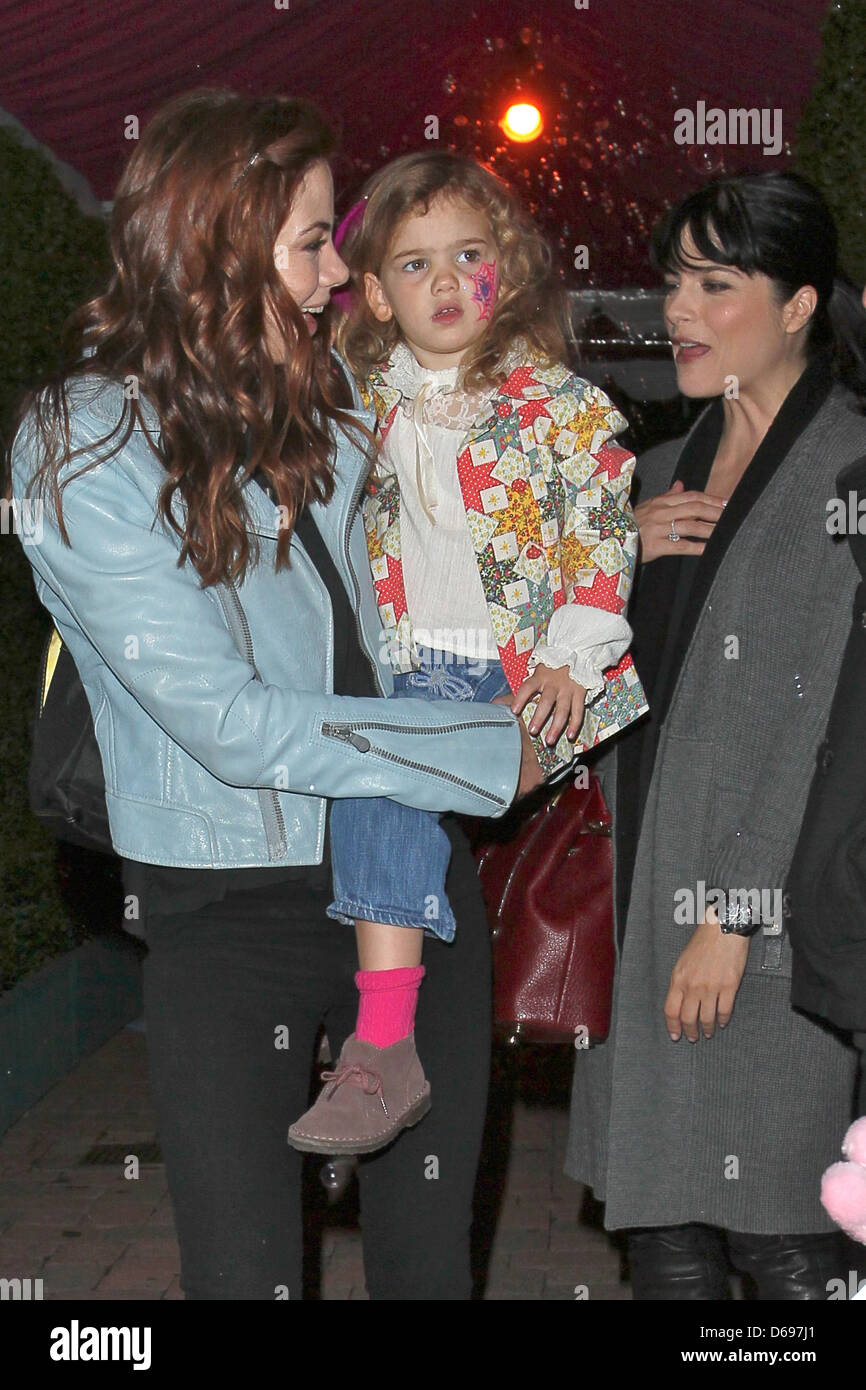 Michelle Monaghan, daughter, Selma Blair Celebrities arrive at the ...