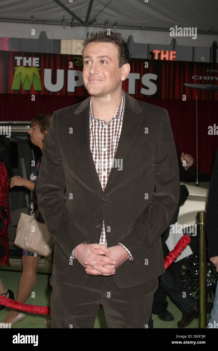 Jason Segel The premiere of Walt Disney Pictures' 'The Muppets' the El ...