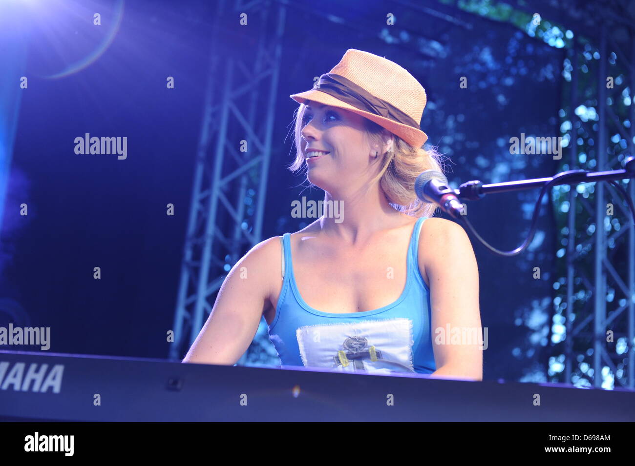 Turid Jorgensen of the Norwegian folk-rock band Katzenjammer performs ...