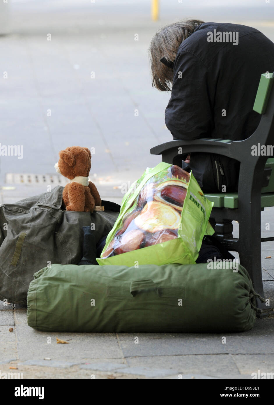 Berlin germany homeless sleeping bag hi-res stock photography and ...