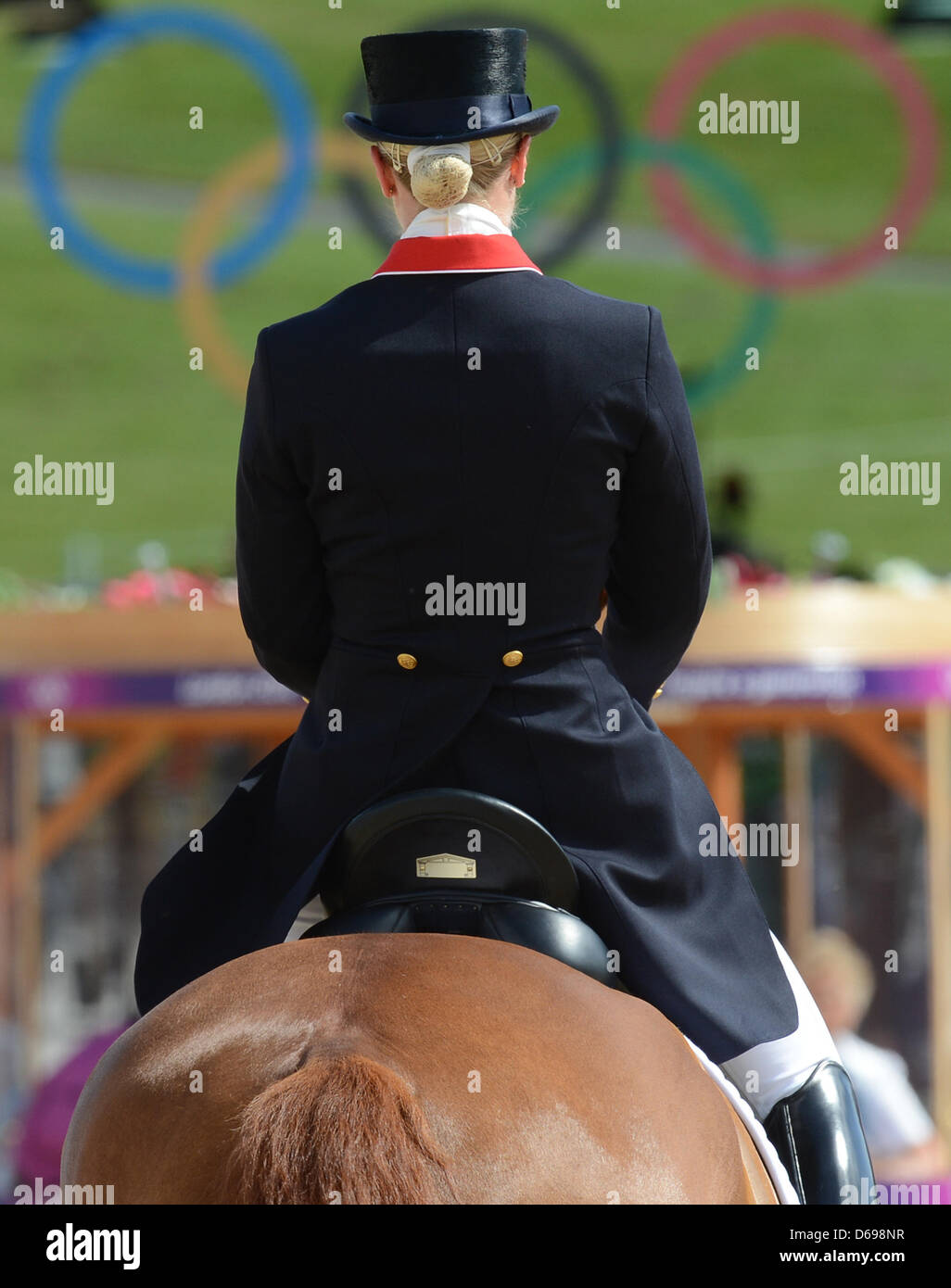 British dressage rider Laura Bechtholsheimer performs with her horse ...