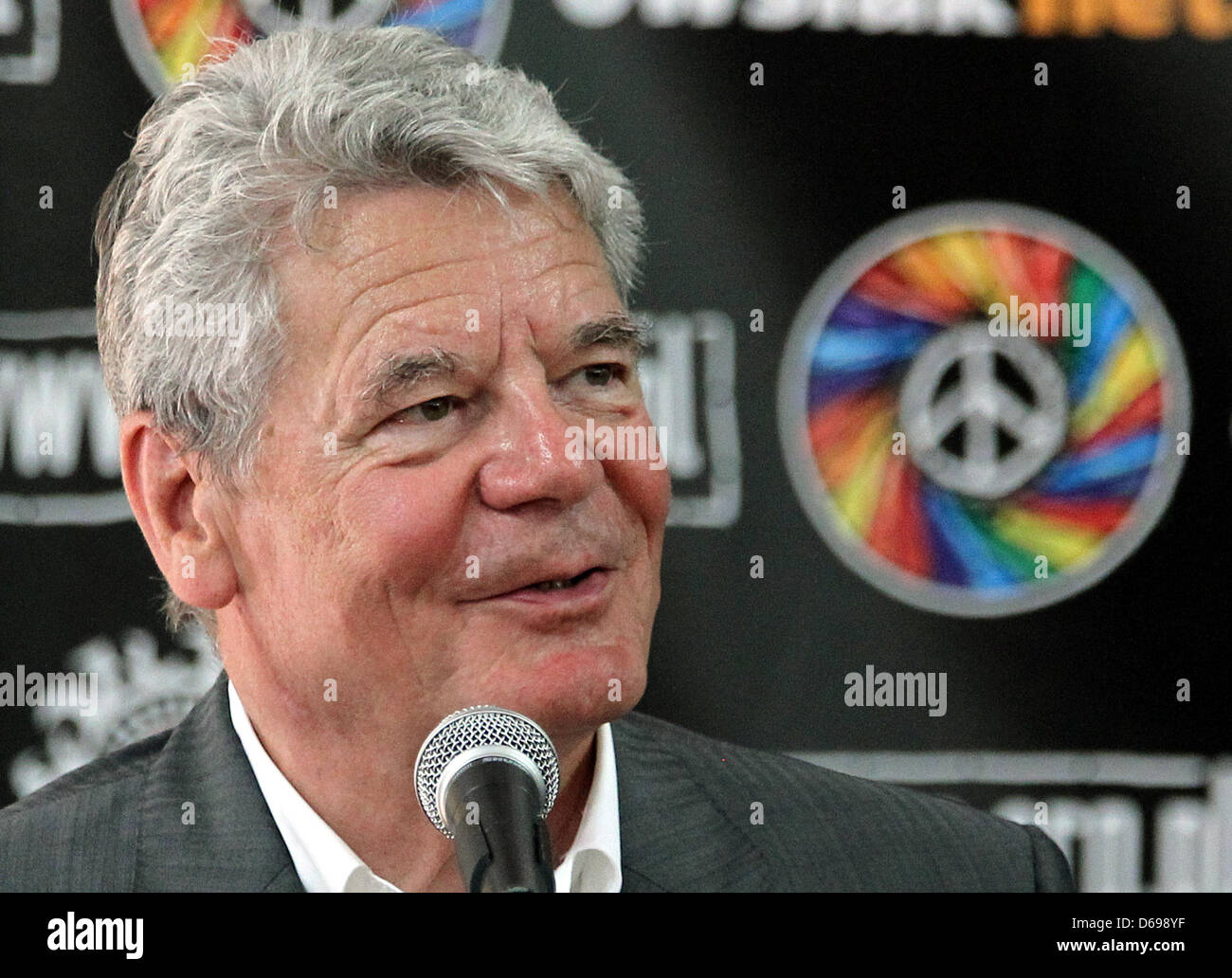 German President Joachim Gauck attends the opening the music festival ...