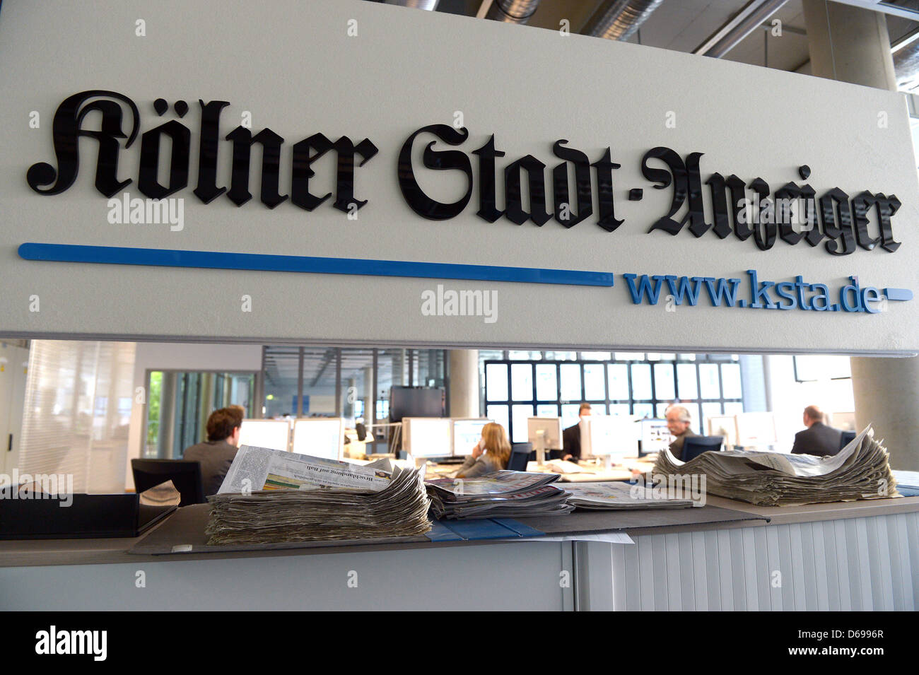 The newsroom of newspaper Koelner Stadt-Anzeiger is pictured in Cologne ...