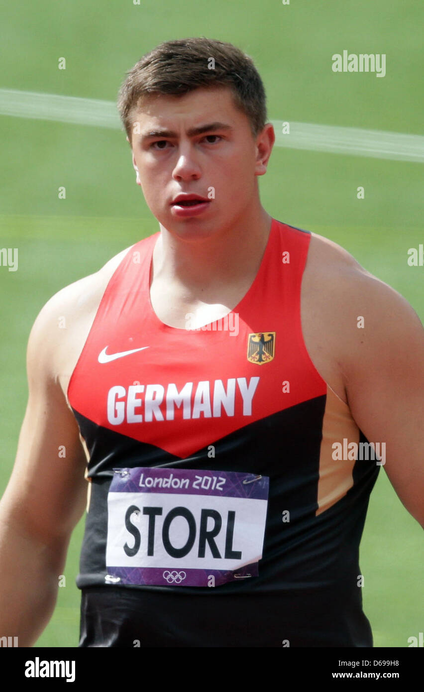Germany's David Storl competes in the men's Shot Put Qualification ...