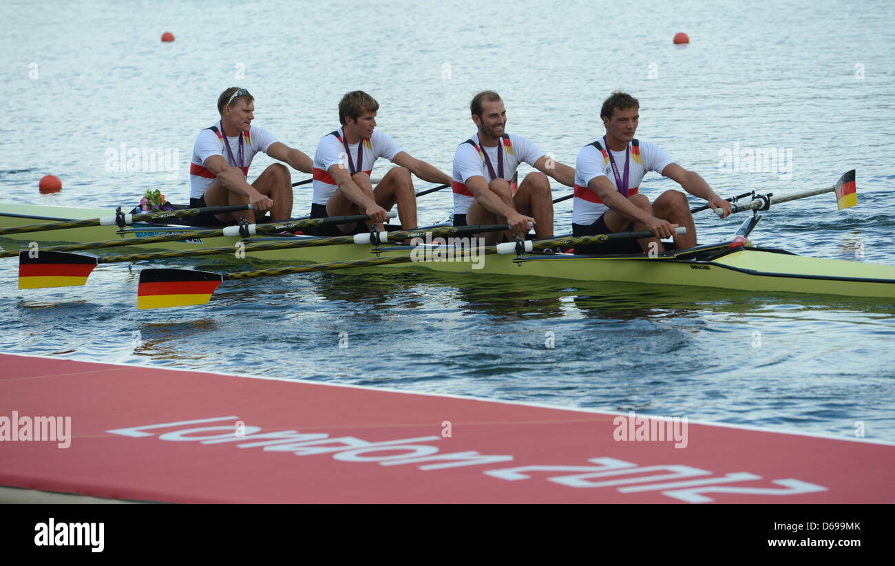 Karl Schulze (L-R), Philipp Wende, Lauritz Schoof , Tim Grohmann of ...