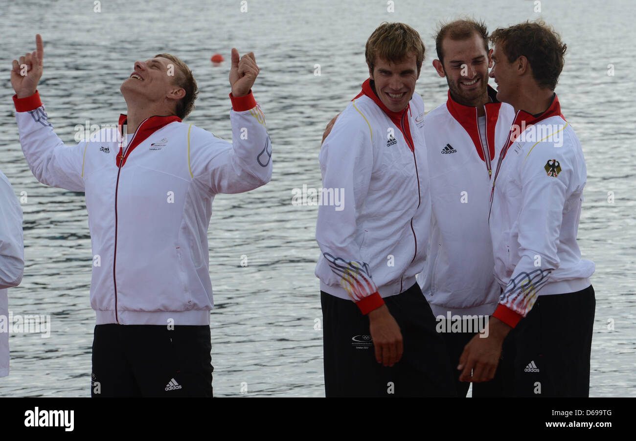 Karl Schulze (L-R), Philipp Wende, Lauritz Schoof , Tim Grohmann of ...