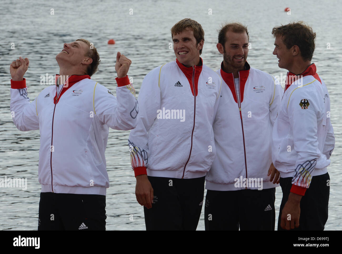 Karl Schulze (L-R), Philipp Wende, Lauritz Schoof , Tim Grohmann of ...