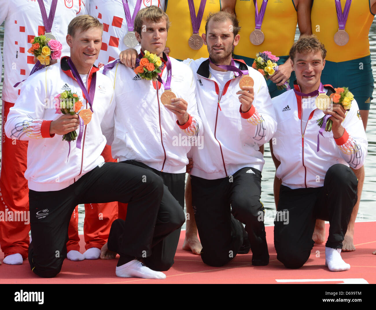 Karl Schulze (L-R), Philipp Wende, Lauritz Schoof , Tim Grohmann of ...