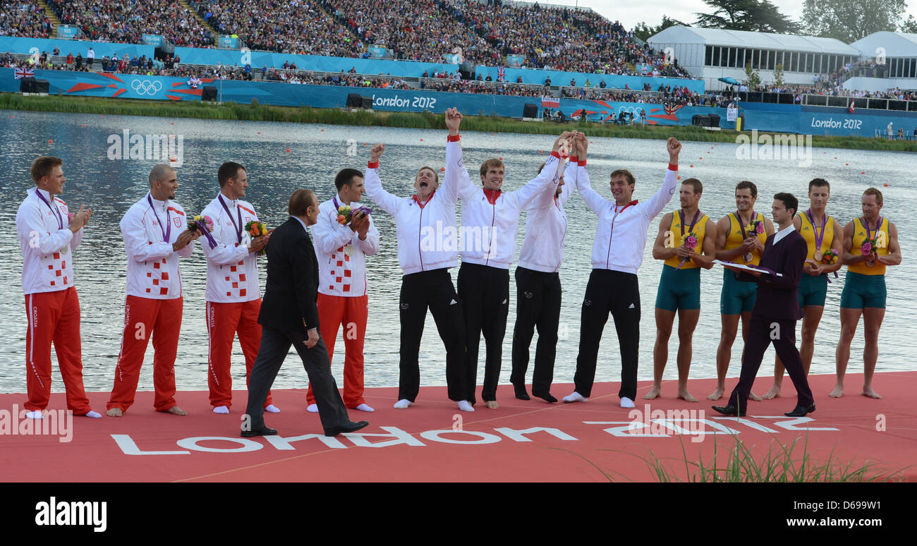 Karl Schulze (L-R), Philipp Wende, Lauritz Schoof , Tim Grohmann of ...