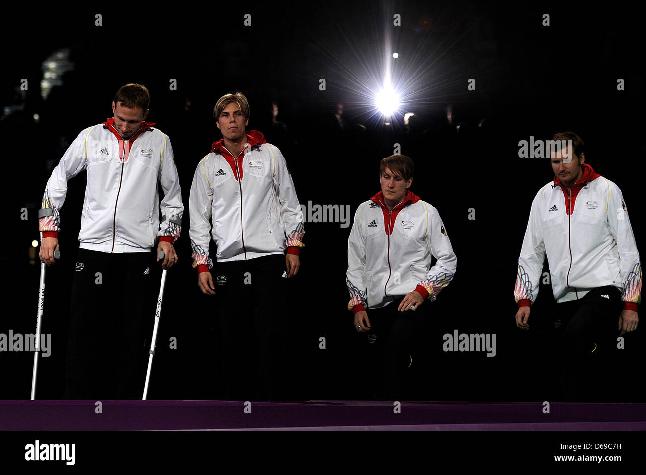 Bronze medalist Sebastian Bachmann, Peter Joppich, Benjamin Kleibrink ...
