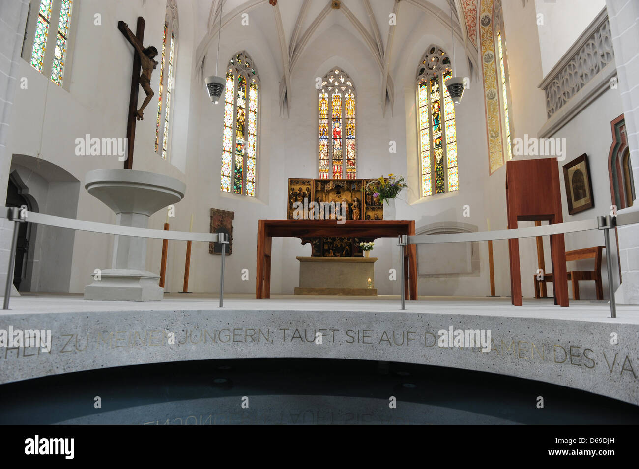 View to the St. Peter and Paul Church, where Protestant reformer ...