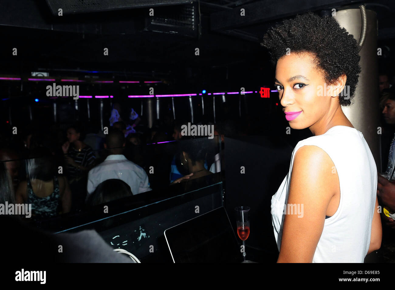 Solange Knowles DJs at club Arkadia at the Fontainbleau Hotel Miami ...