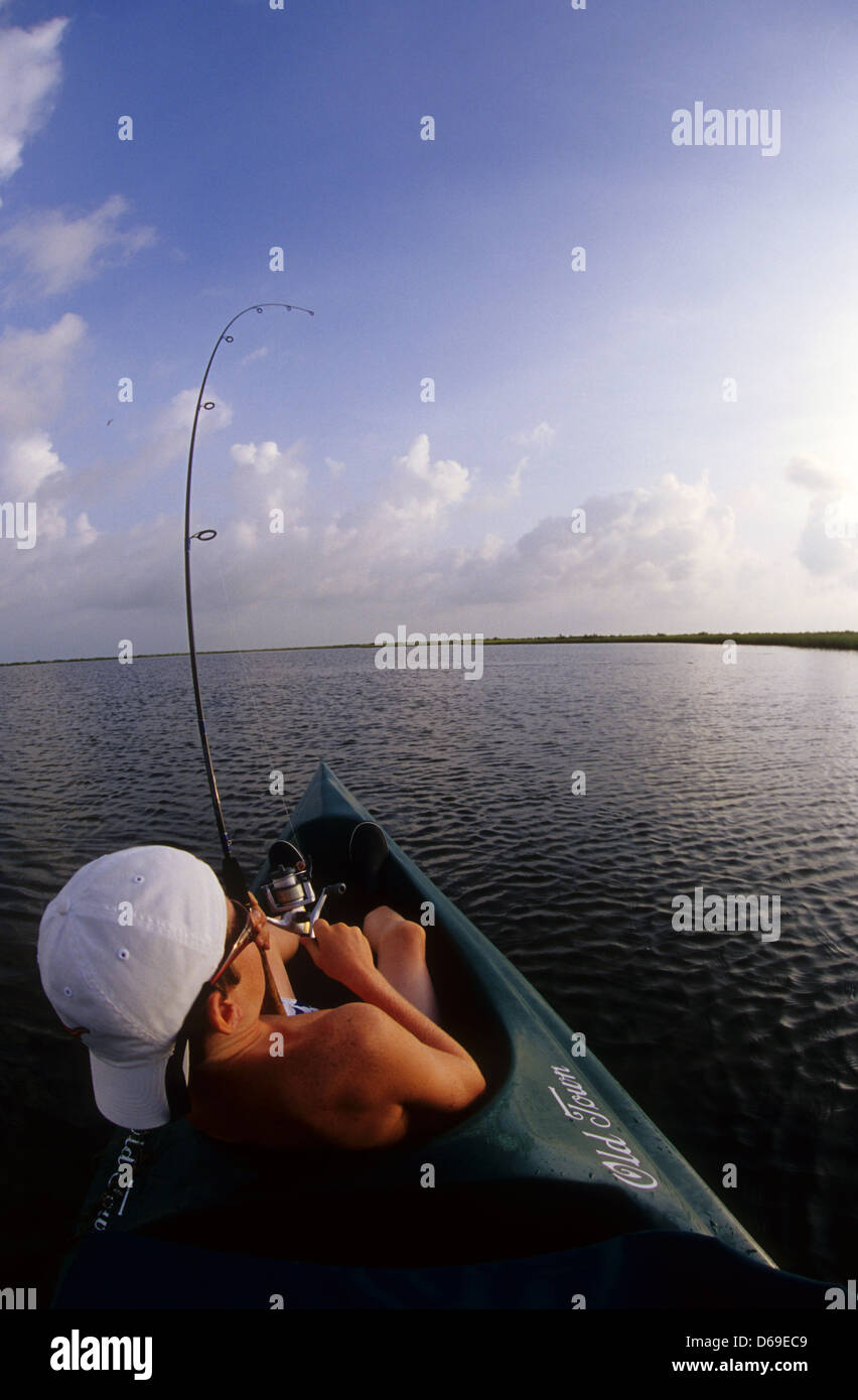 Young boy red drum redfish hi-res stock photography and images - Alamy