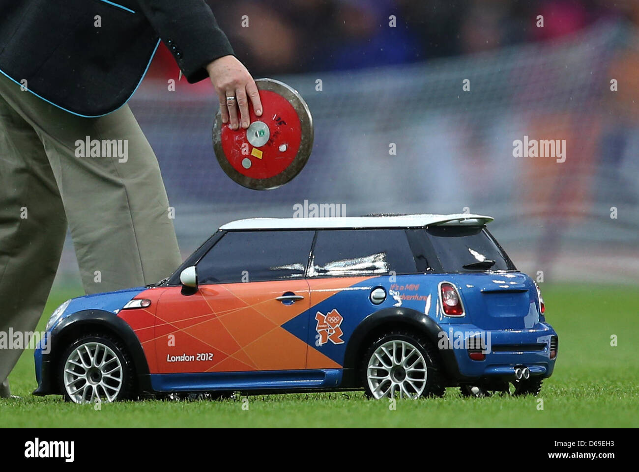 A specially designed radio controlled electric Mini car transports ...