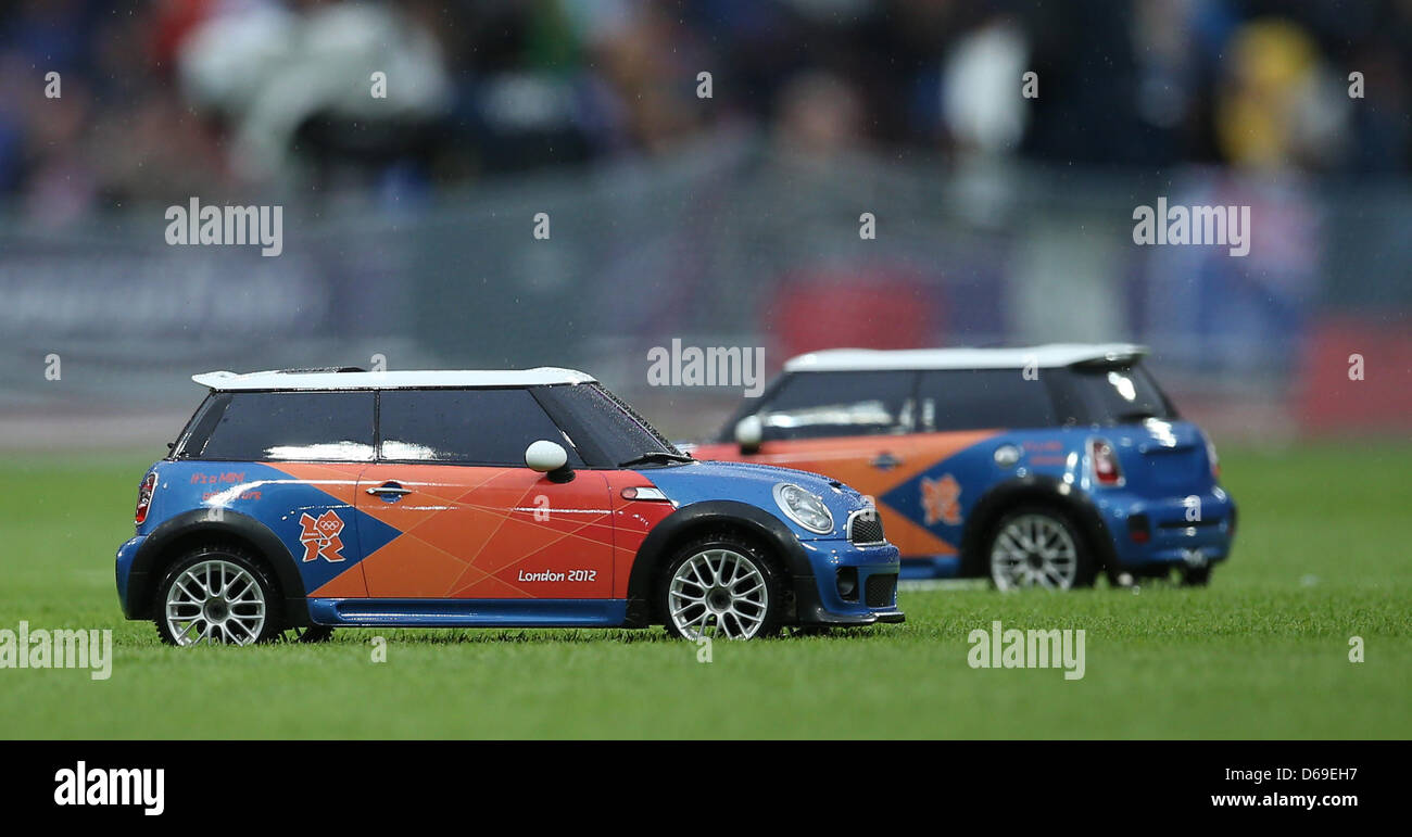 A specially designed radio controlled electric Mini car transports ...