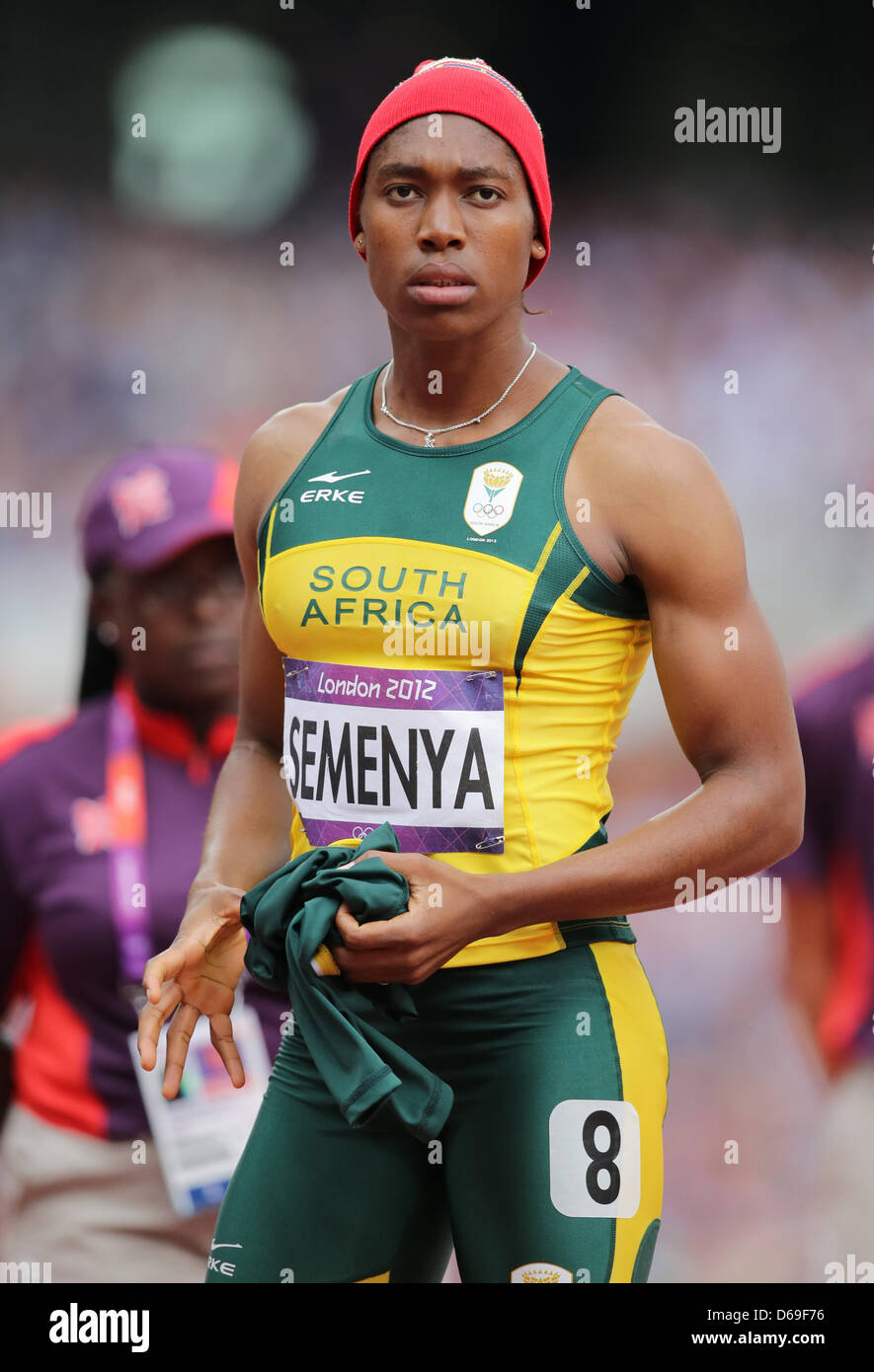 Caster Semenya of South Africa in the Women's 800m Round 1 of the ...