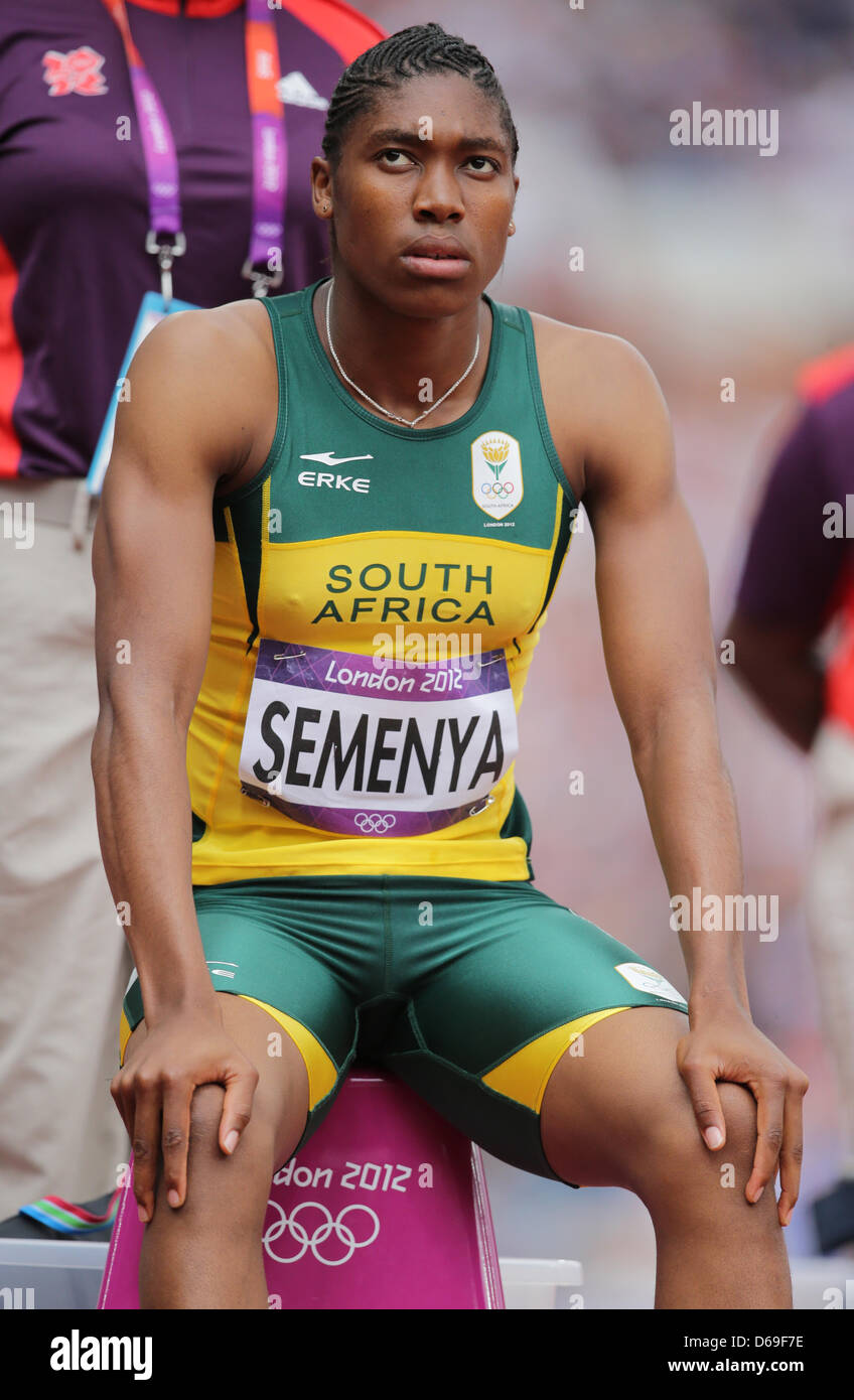 Caster Semenya of South Africa in the Women's 800m Round 1 of the ...