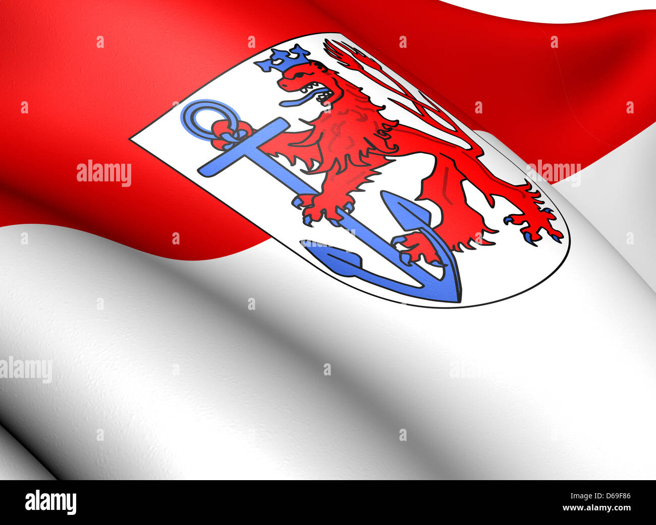 Flag of Dusseldorf Stock Photo - Alamy