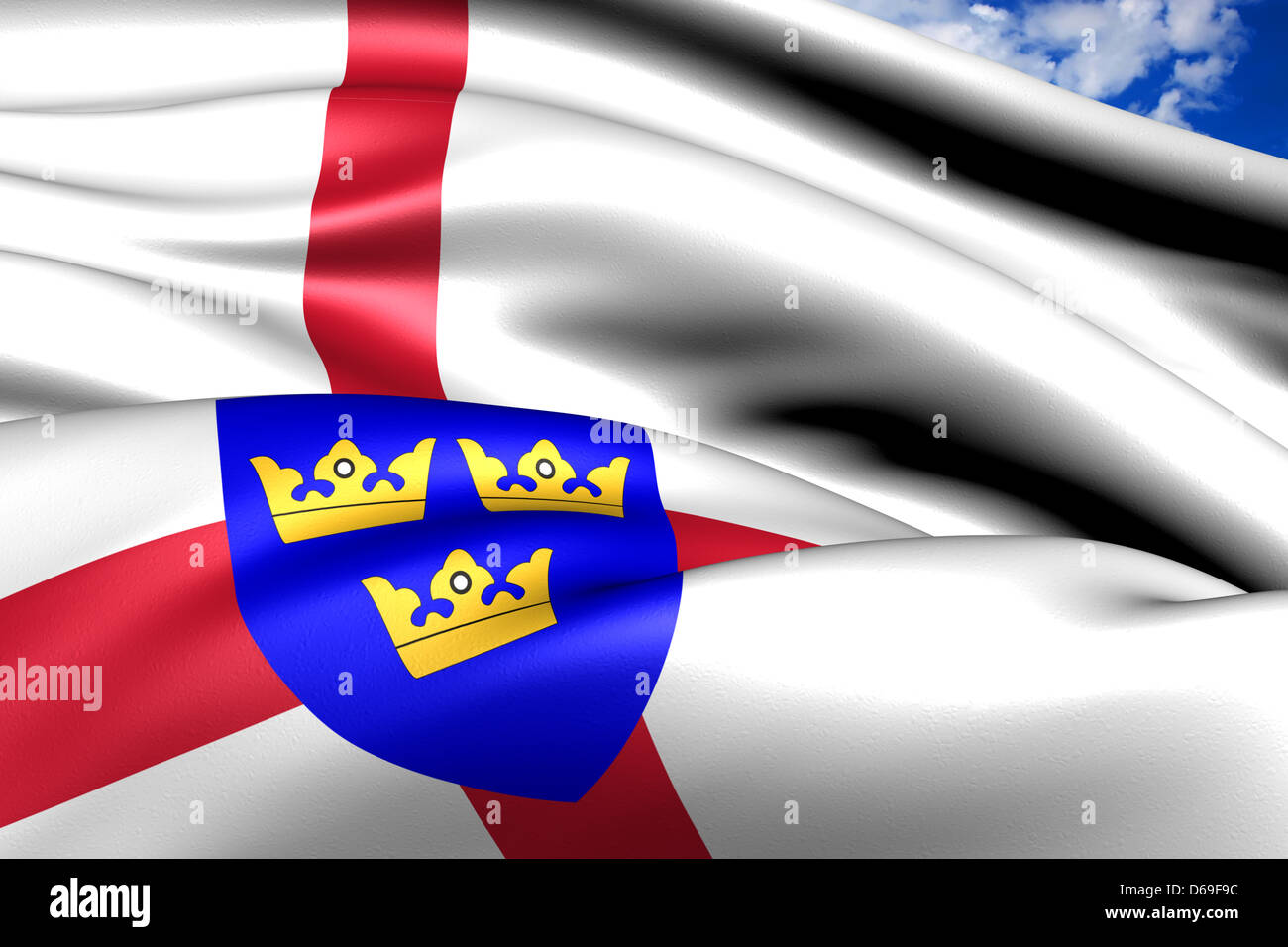 Flag of East Anglia Stock Photo - Alamy
