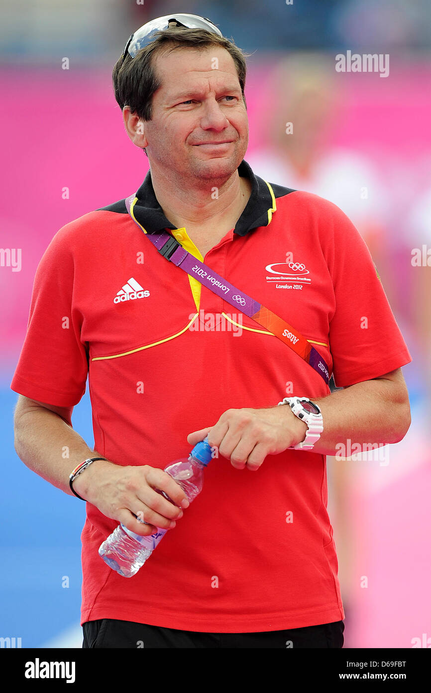 Germany's coach Michael Behrmann seen after the Women's Hockey ...