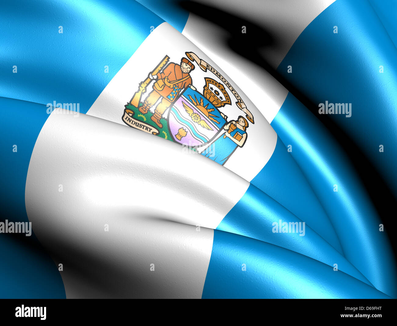 Flag of Edmonton Stock Photo - Alamy