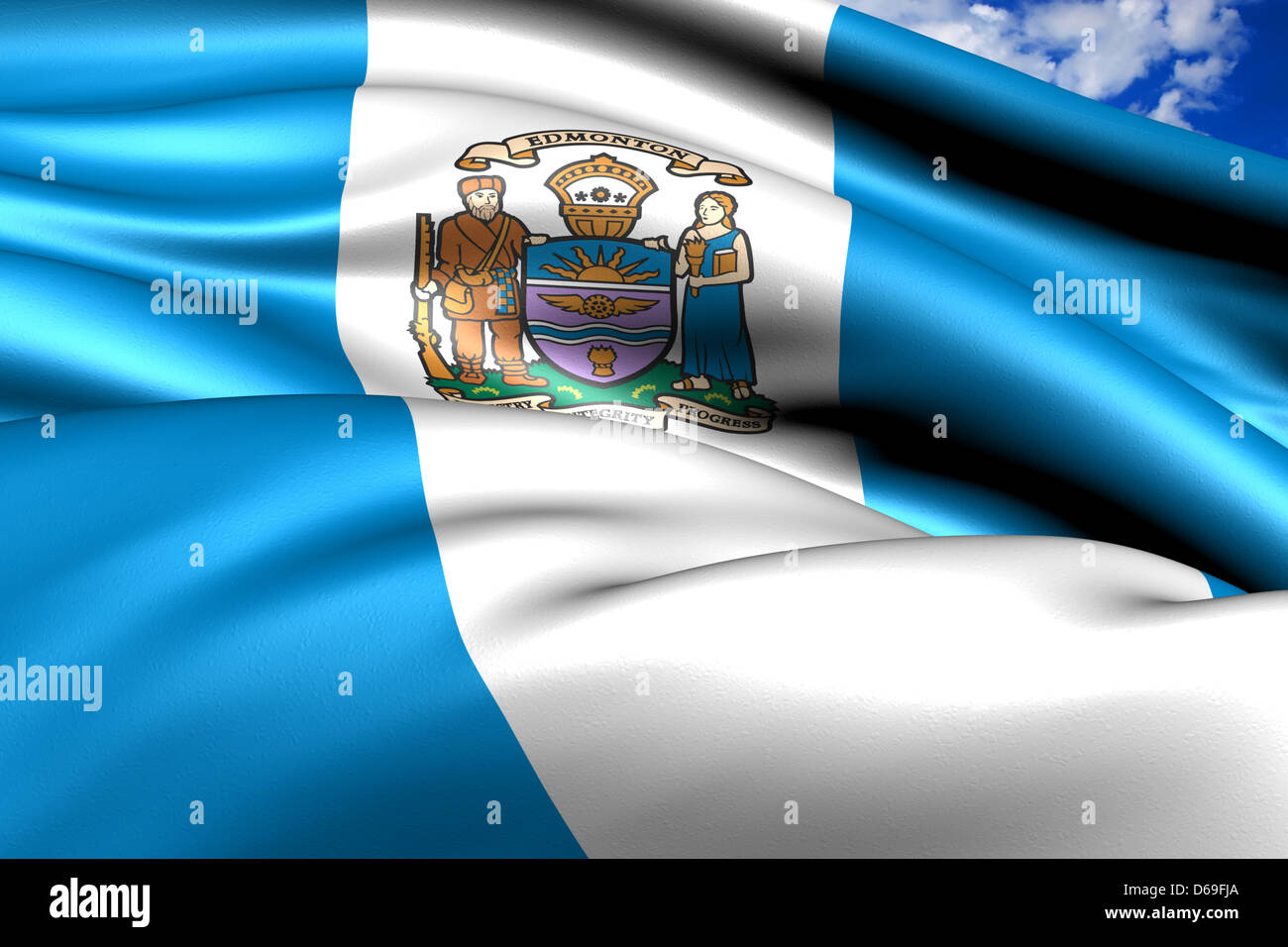 Flag of Edmonton Stock Photo - Alamy