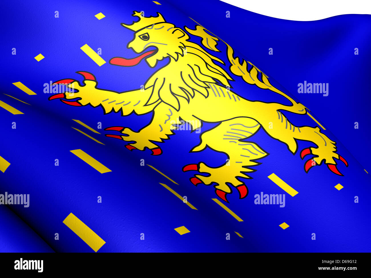 Flag of Franche-Comte Stock Photo - Alamy