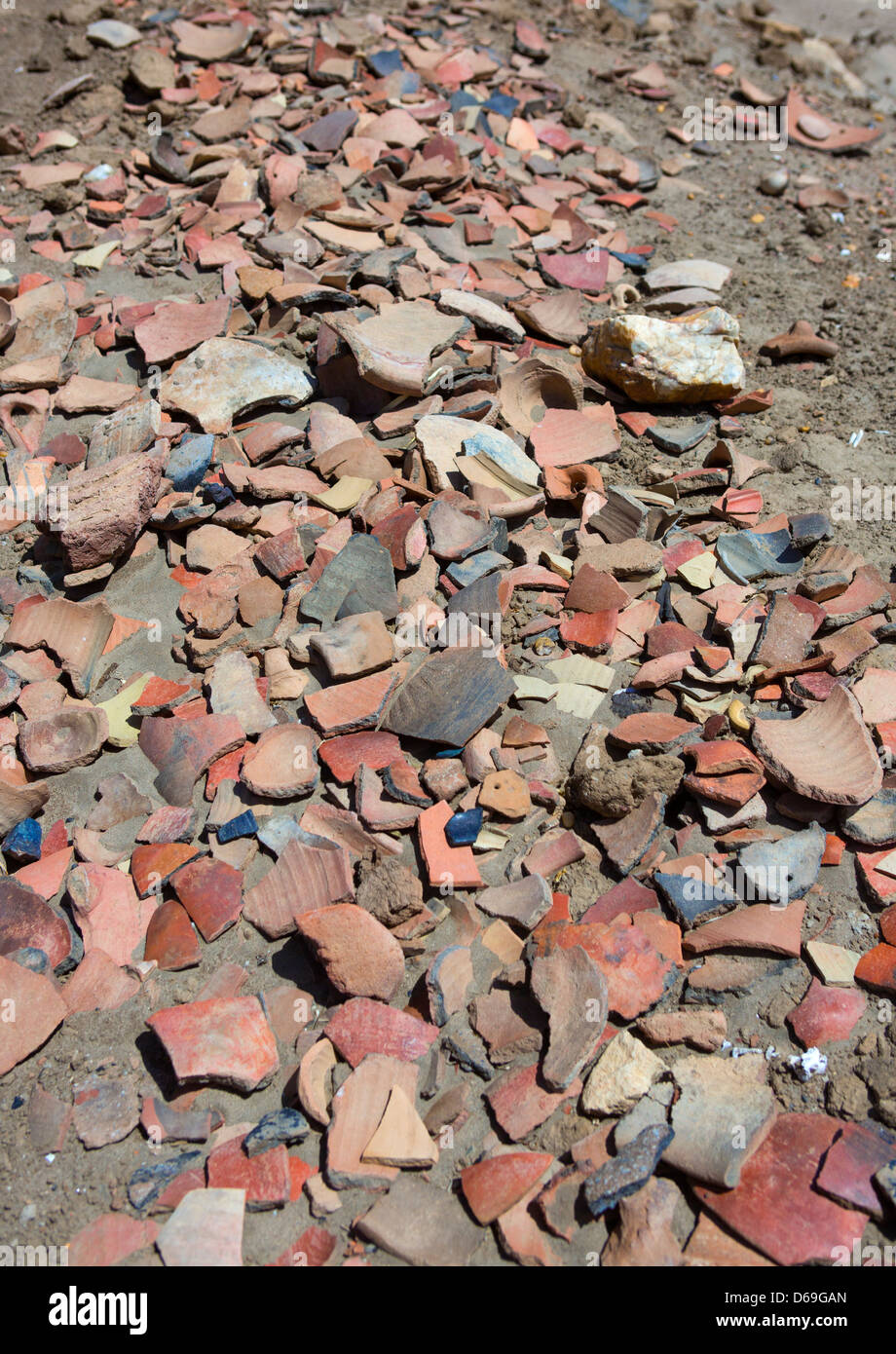 Remains Of Ancient Pottery Litter, Sai Island, Sudan Stock Photo - Alamy