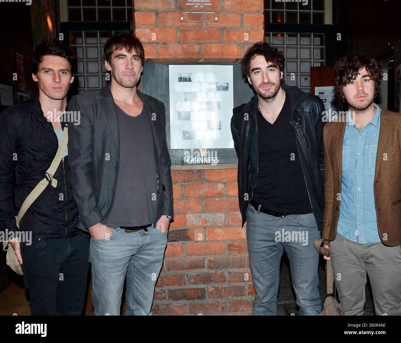 The Coronas Danny O'Reilly, Conor Egan, Graham Knox, Dave McPhillips ...