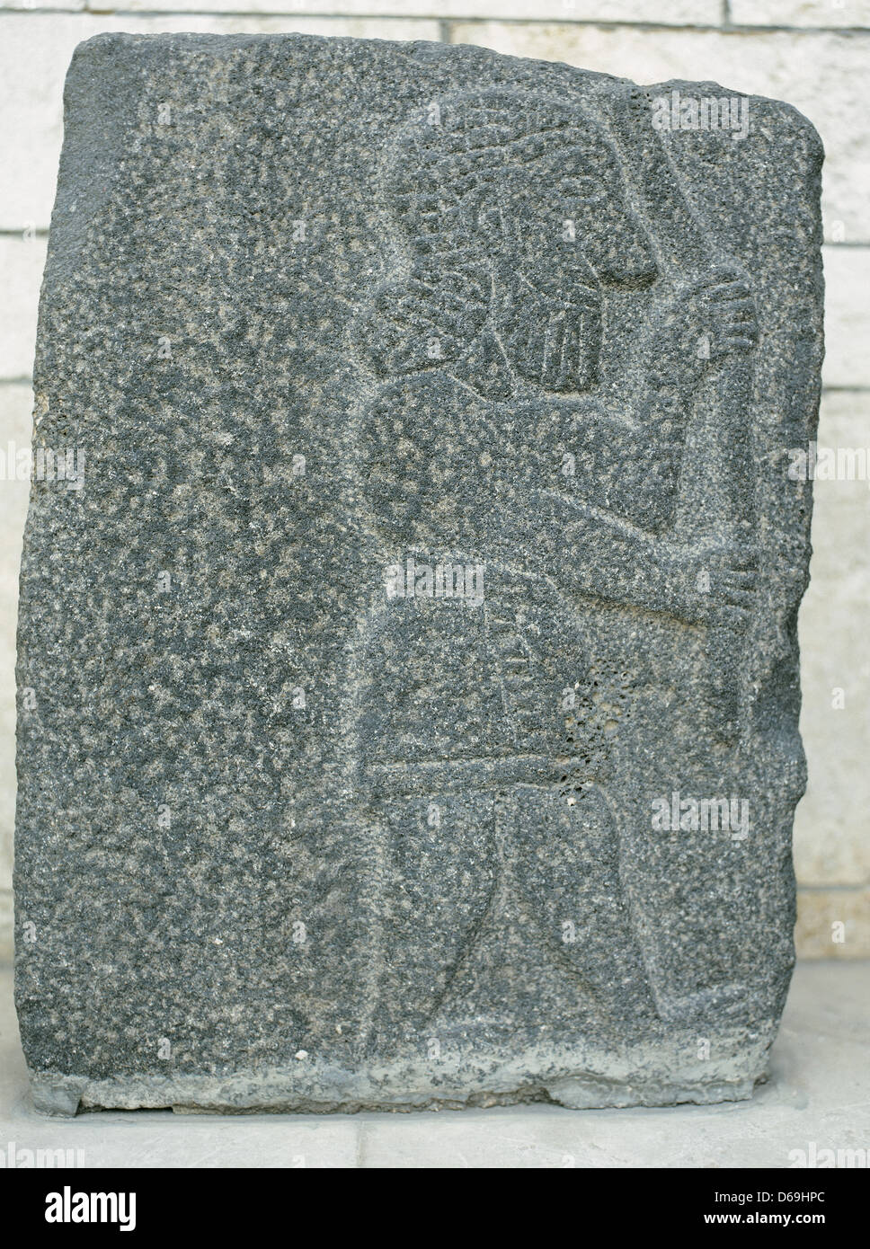 Antiquities Oriental. Aramaean relief. Basalt bas-relief. 10th century ...