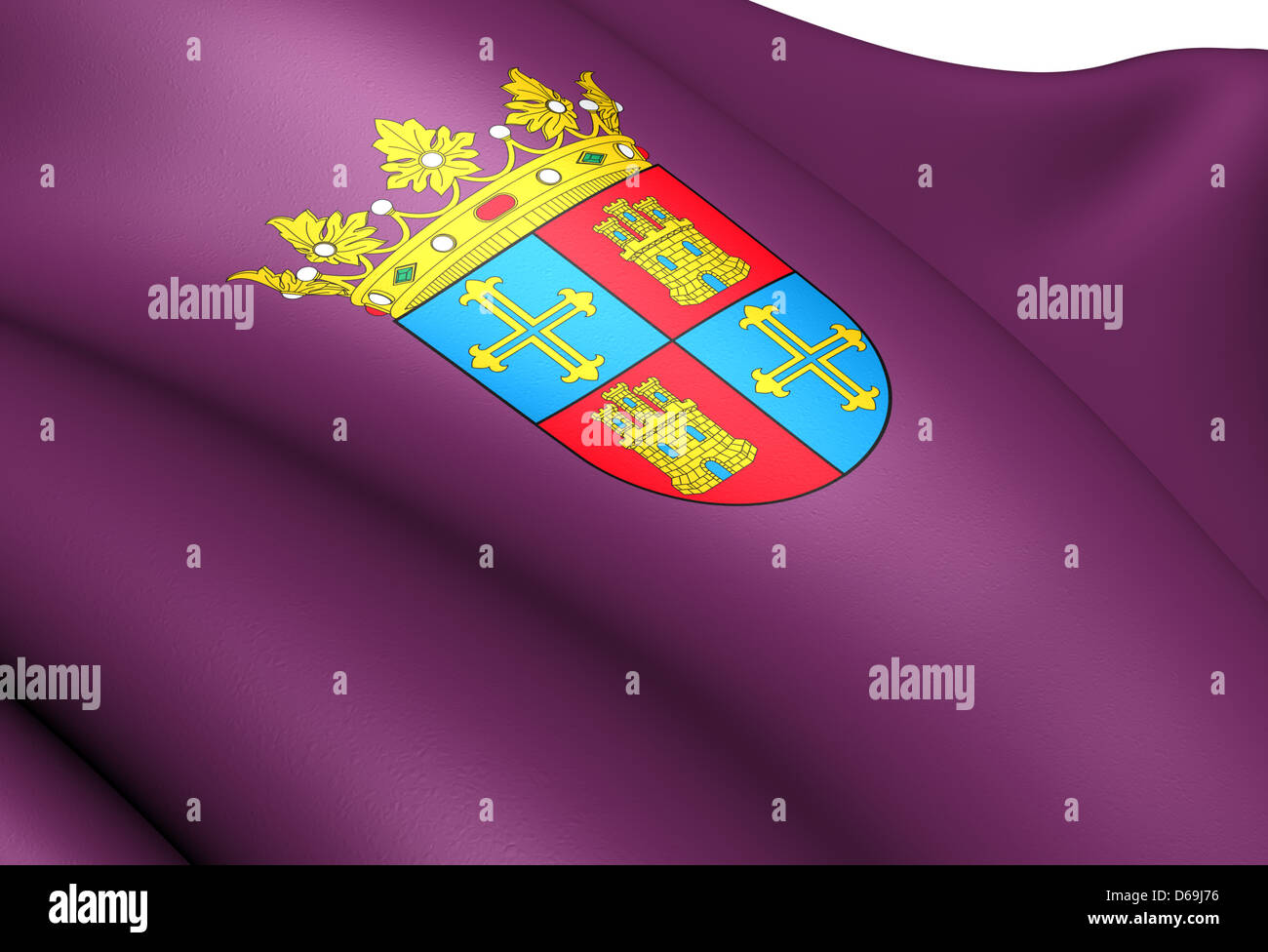 Flag of Palencia City Stock Photo - Alamy