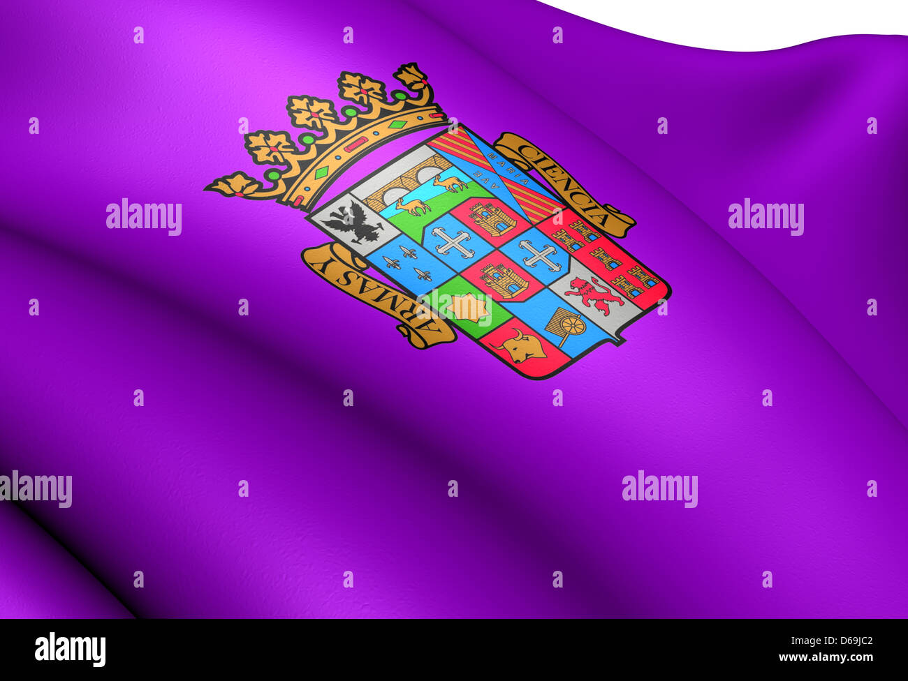 Flag of Palencia Province Stock Photo - Alamy