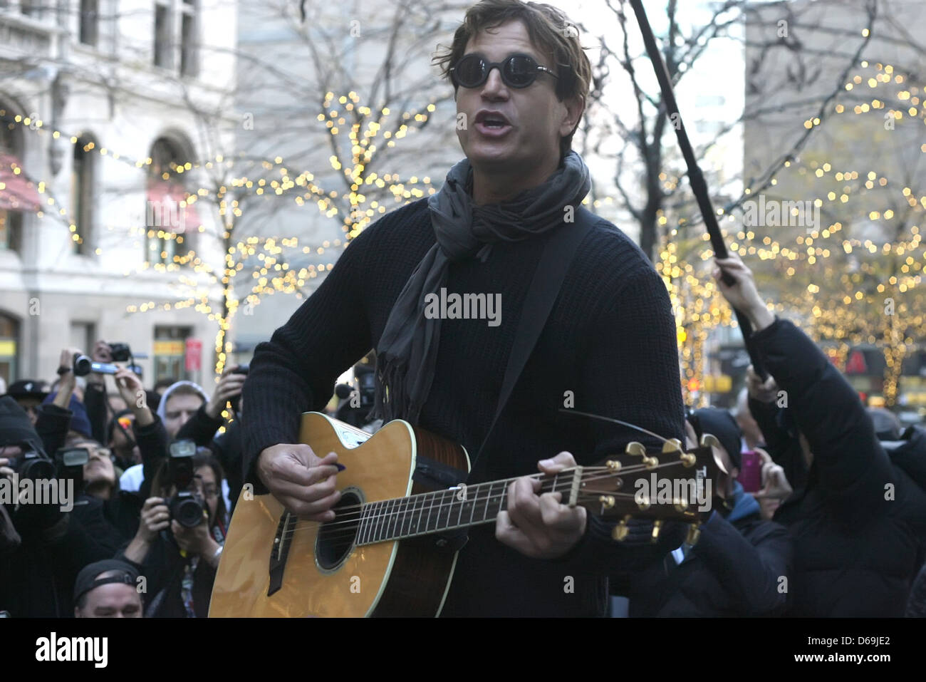 Stephan Jenkins of Third Eye Blind performs at an Occupy Wall Street ...