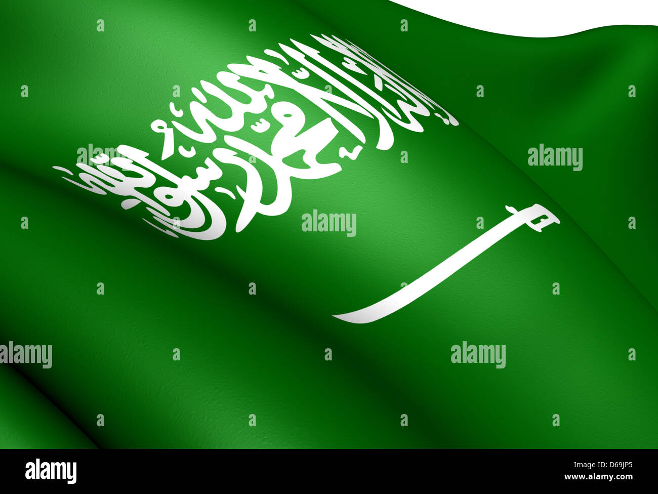 Flag of Saudi Arabia. Close up Stock Photo - Alamy