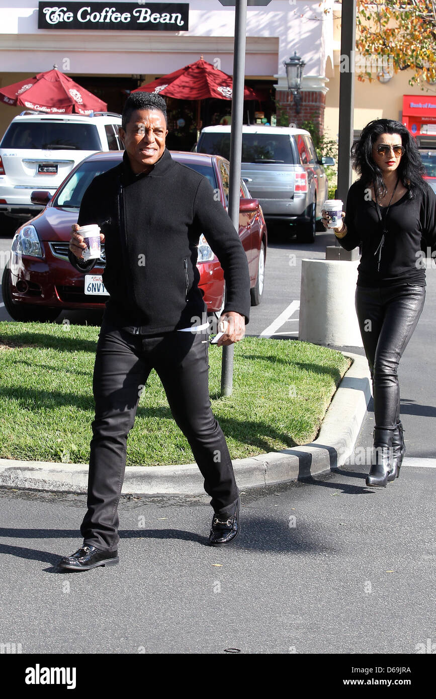 Jermaine Jackson and his wife Halima Rashid stop for coffee at The ...