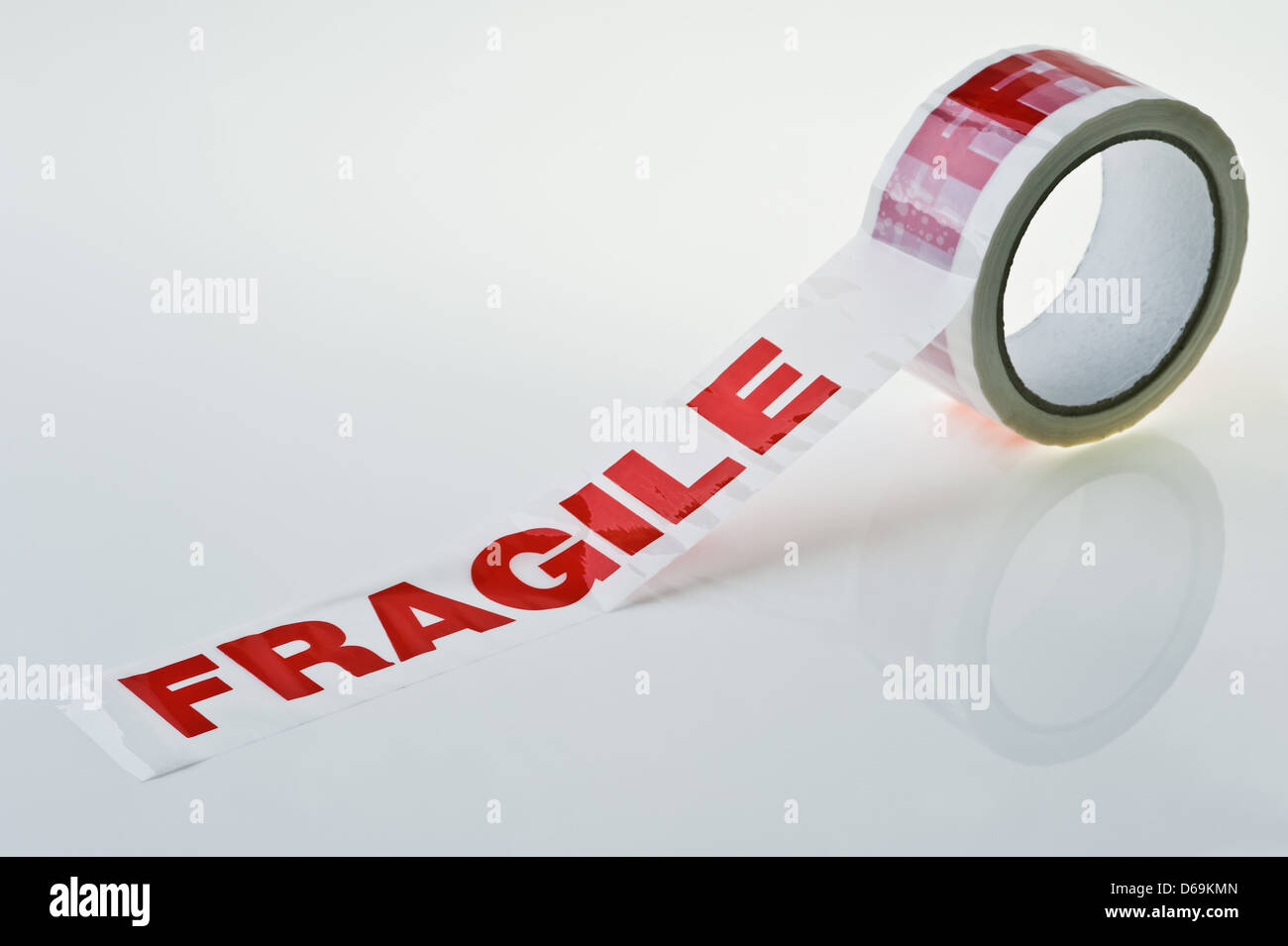 Fragile parcel tape Stock Photo - Alamy