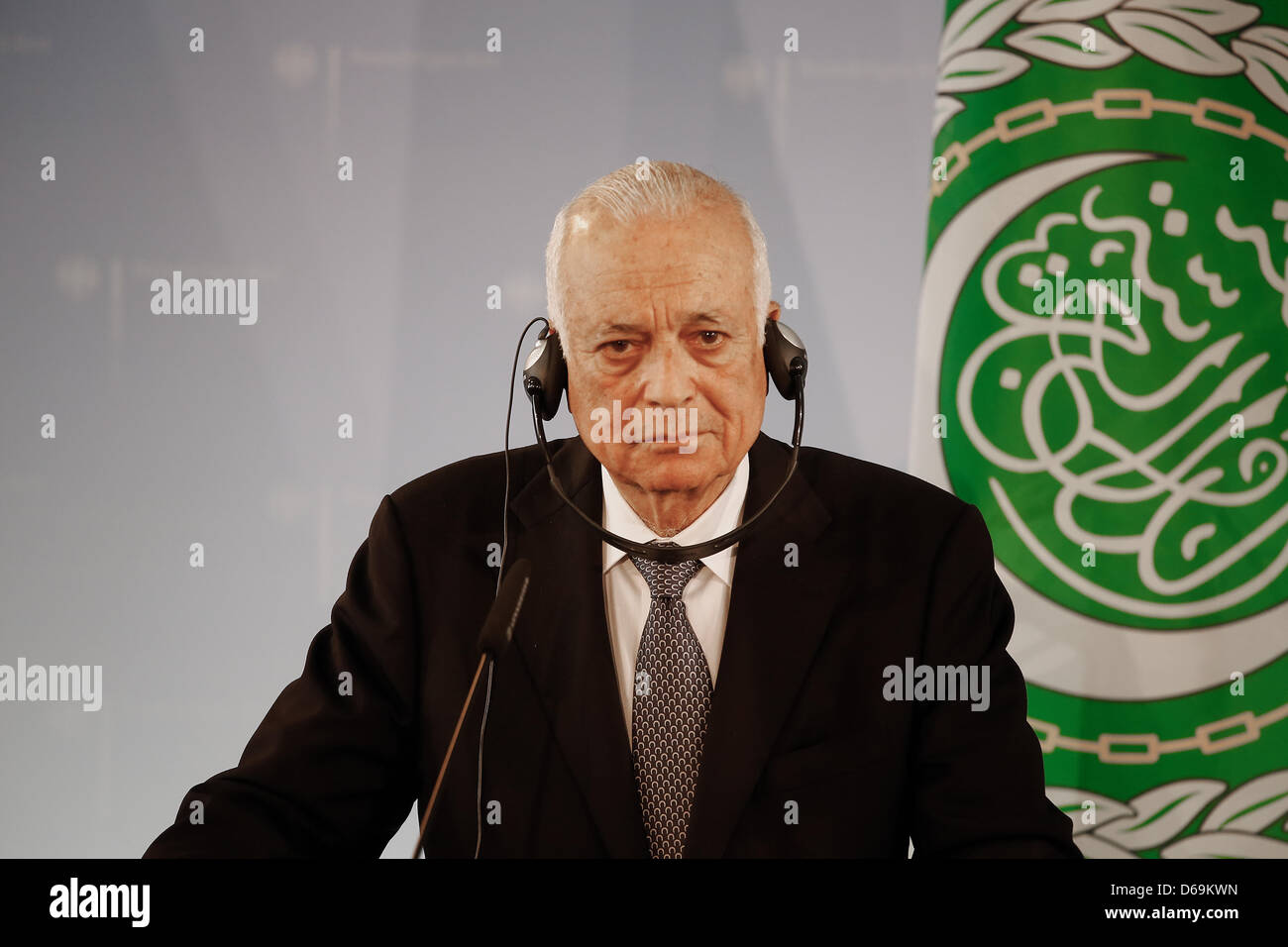 Secretary general of the arab league nabil al arab hi-res stock ...
