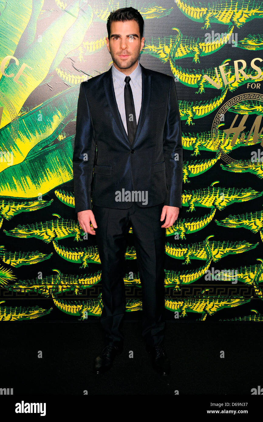 Zachary Quinto Versace for H&M Fashion Show and Party New York City ...