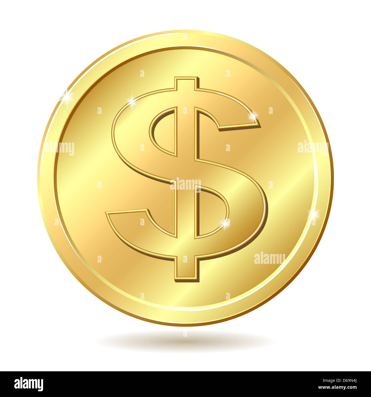 Coin money dollar golden hi-res stock photography and images - Alamy