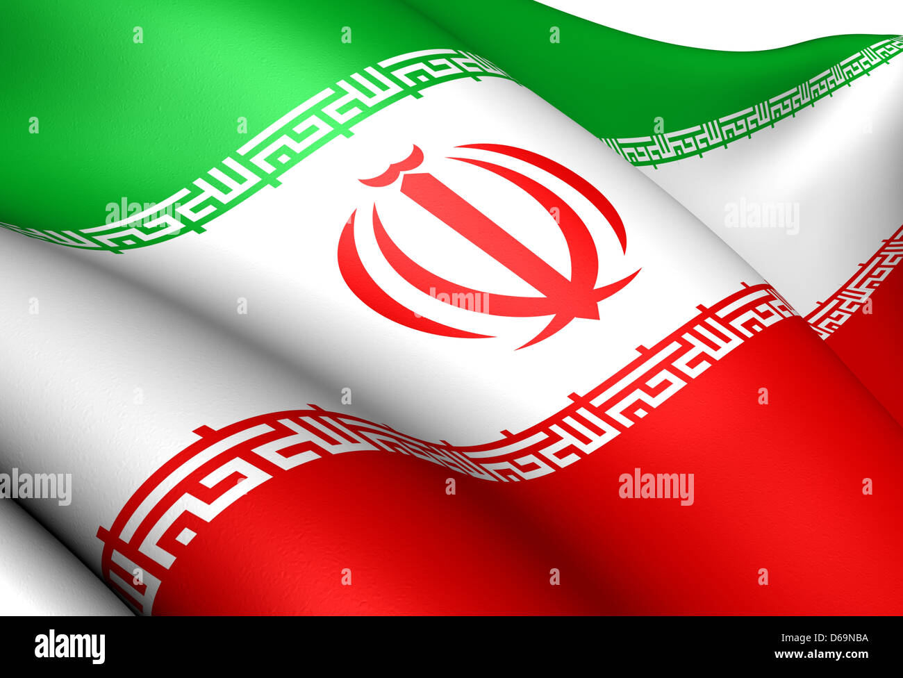 Flag of Iran. Close up Stock Photo - Alamy