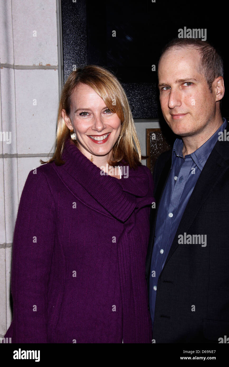Amy Ryan and Eric Slovin Opening night of the Manhattan Theatre Club ...
