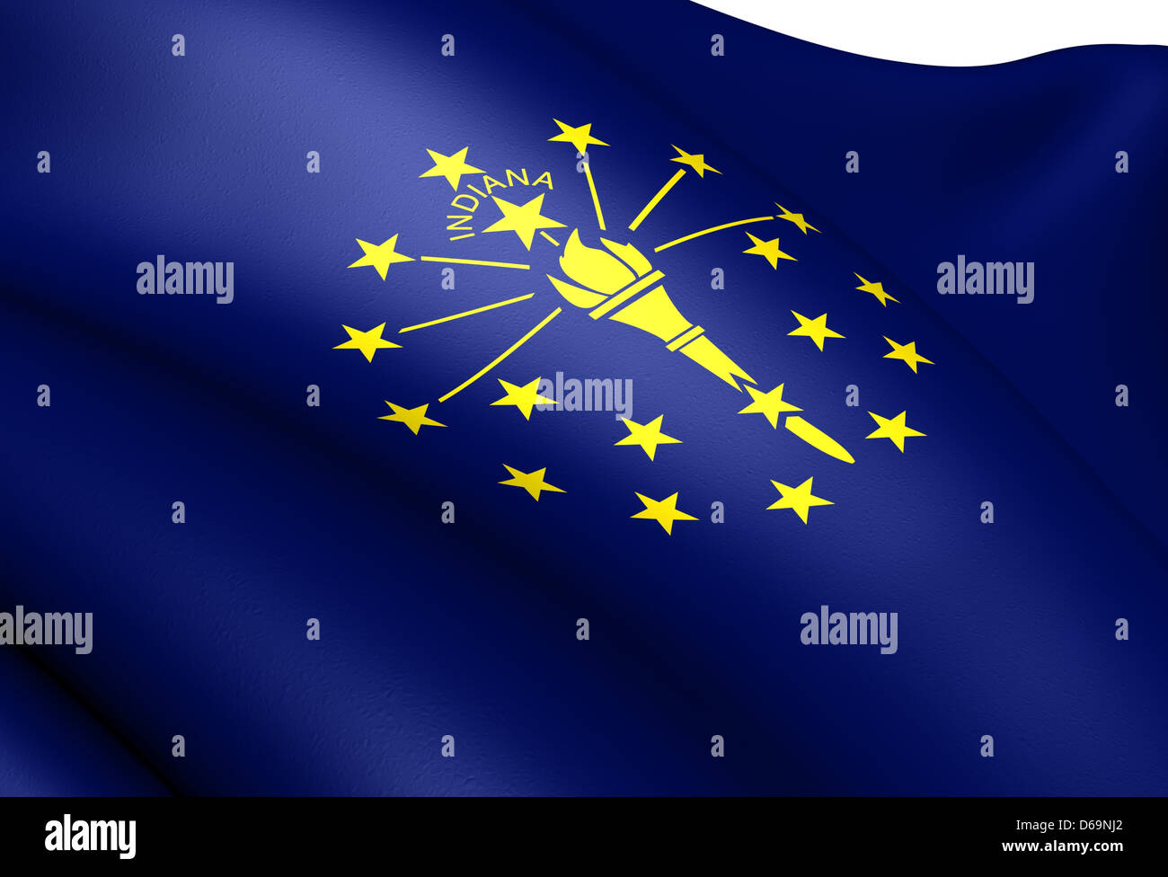 Flag of Indiana Stock Photo - Alamy
